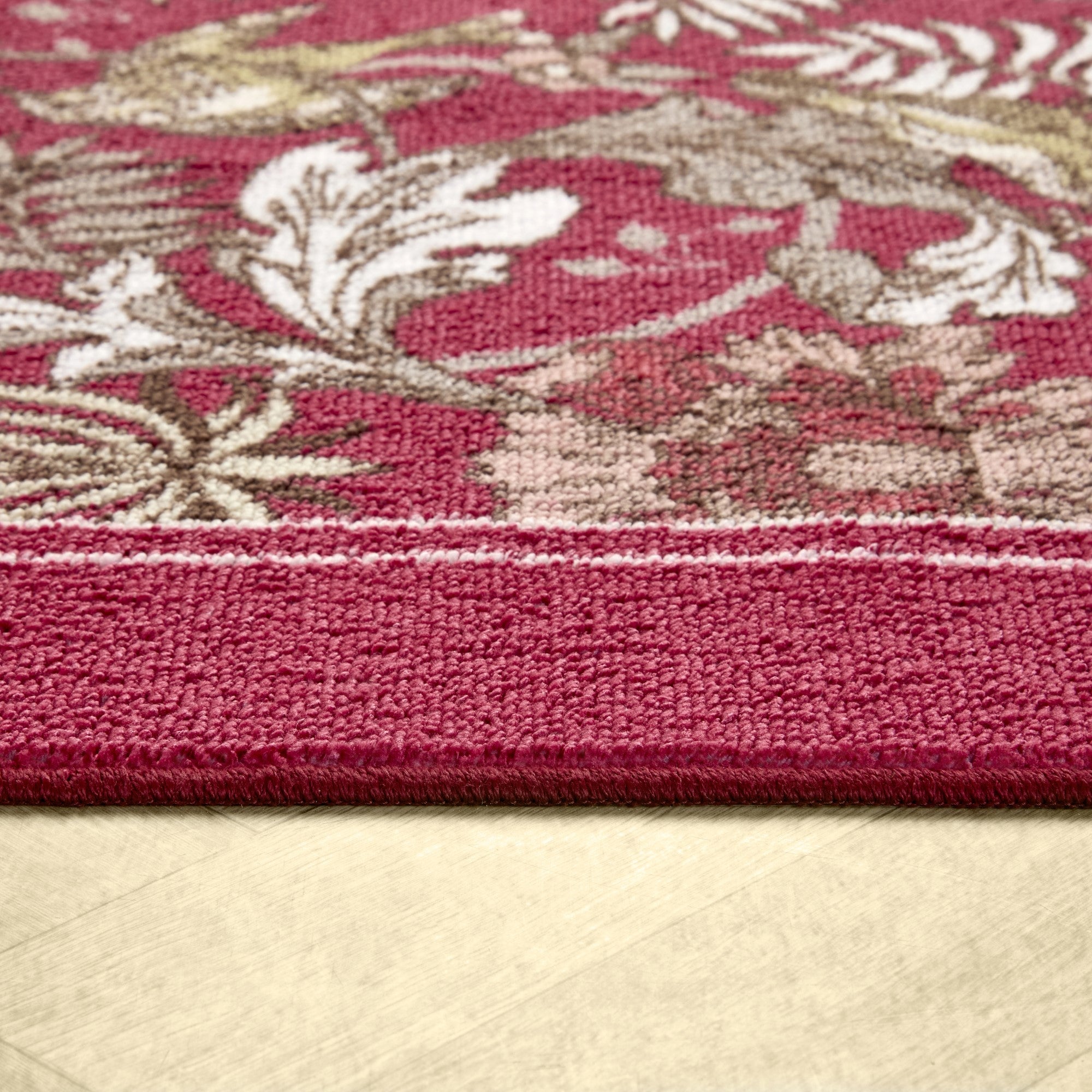 Dreams Drapes Finch and Flower Non Slip 120cm x 180cm Rug Red | Free ...