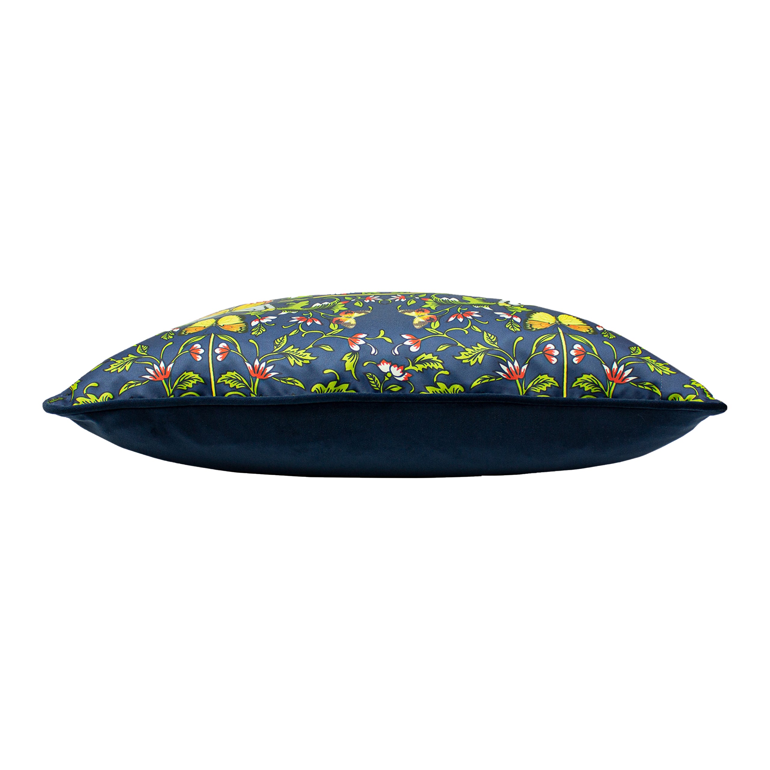 Paoletti Potage Botanical Printed 50cm x 50cm Filled Cushion Navy | Terrys