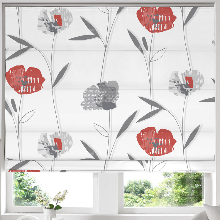 Rhode Island Roman Blind in Red | 96% Brand Rating | Terrys