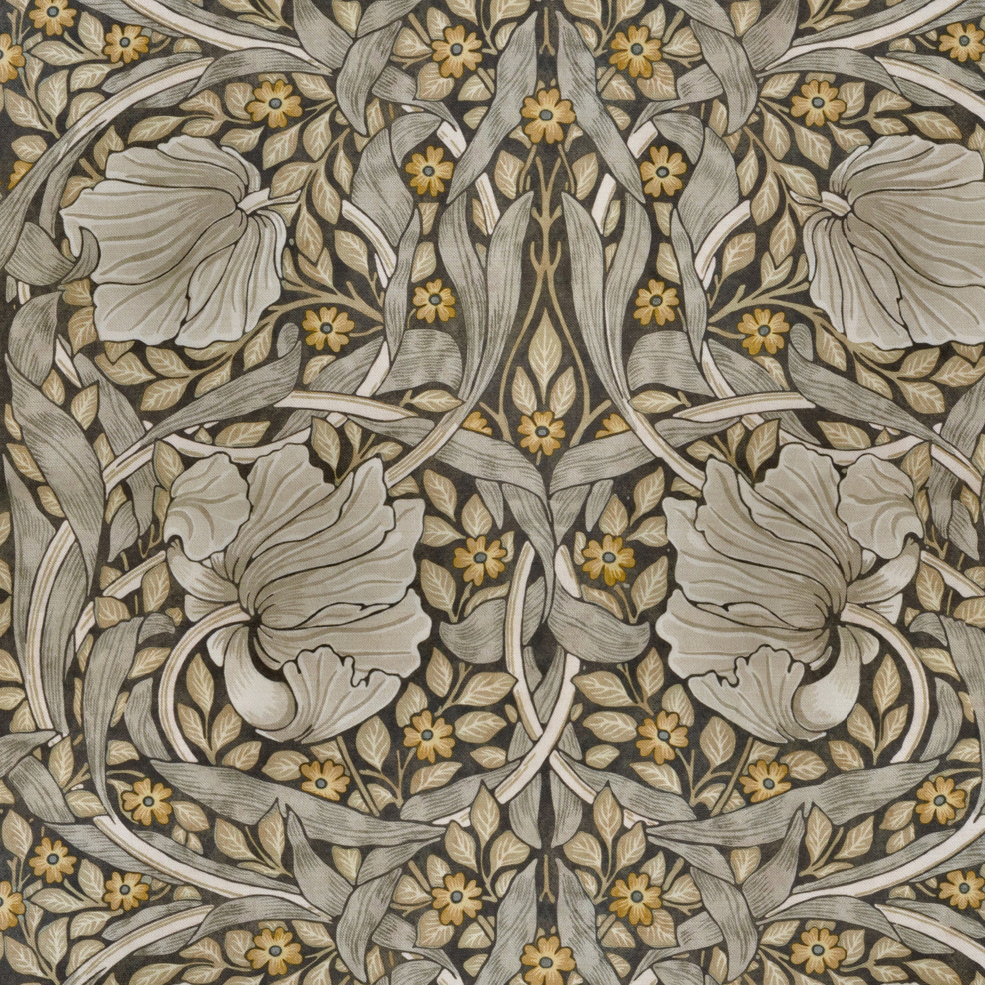 William Morris Pimpernel Velvet Made To Measure Curtains Flint | Low ...