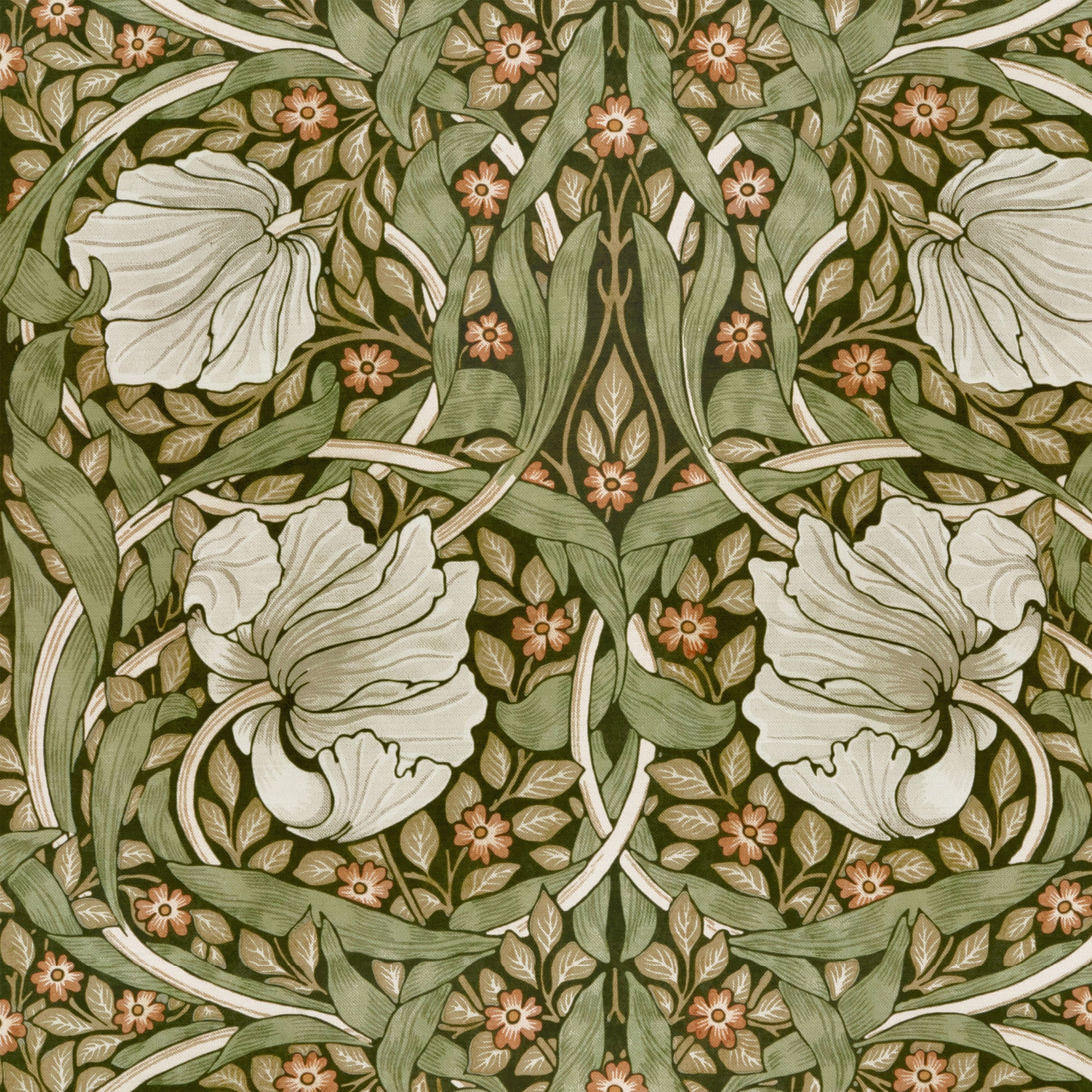 William Morris Pimpernel Velvet Made To Measure Roman Blind Nettle ...