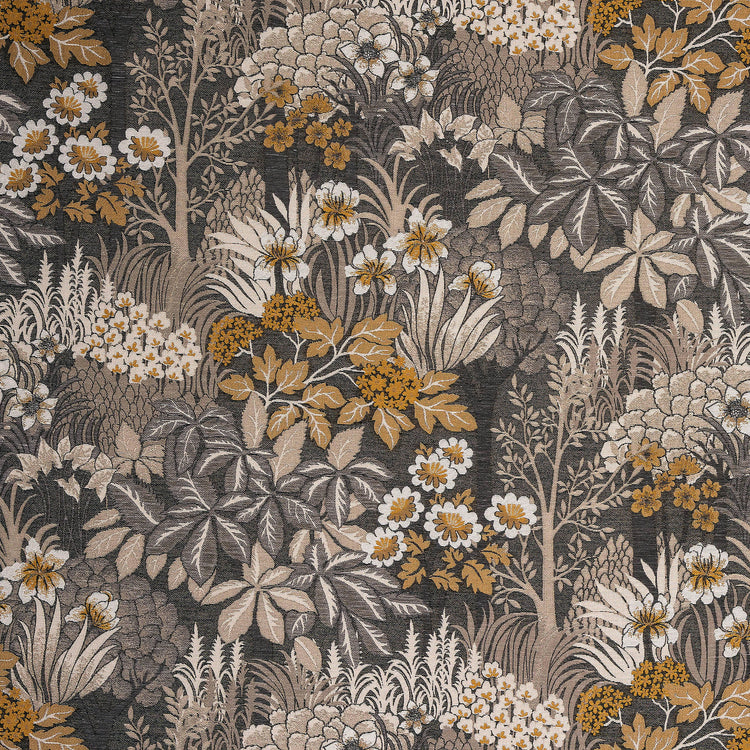 Ochre Enchanted Forest Fabric | Terrys