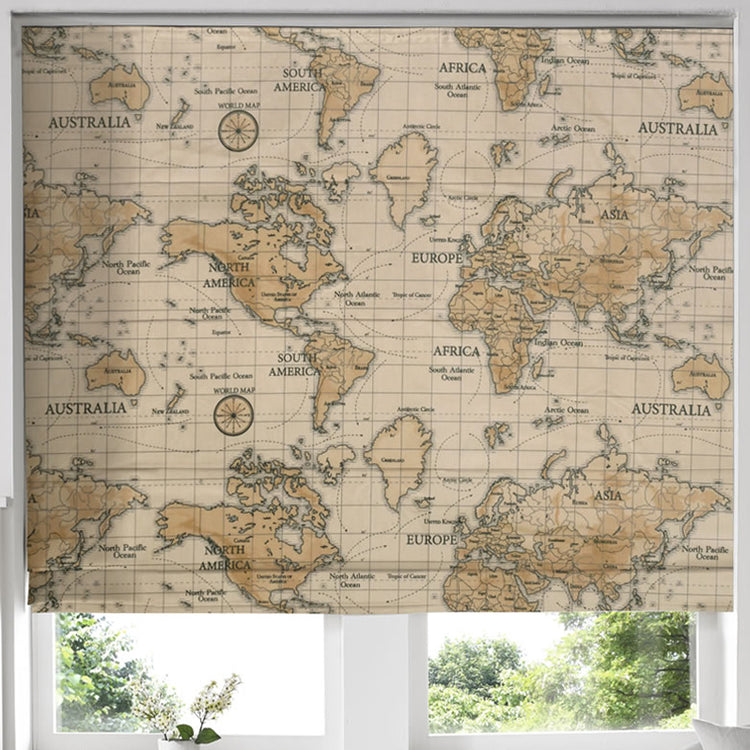Multi Maps Made to Measure Roman Blind | Terrys