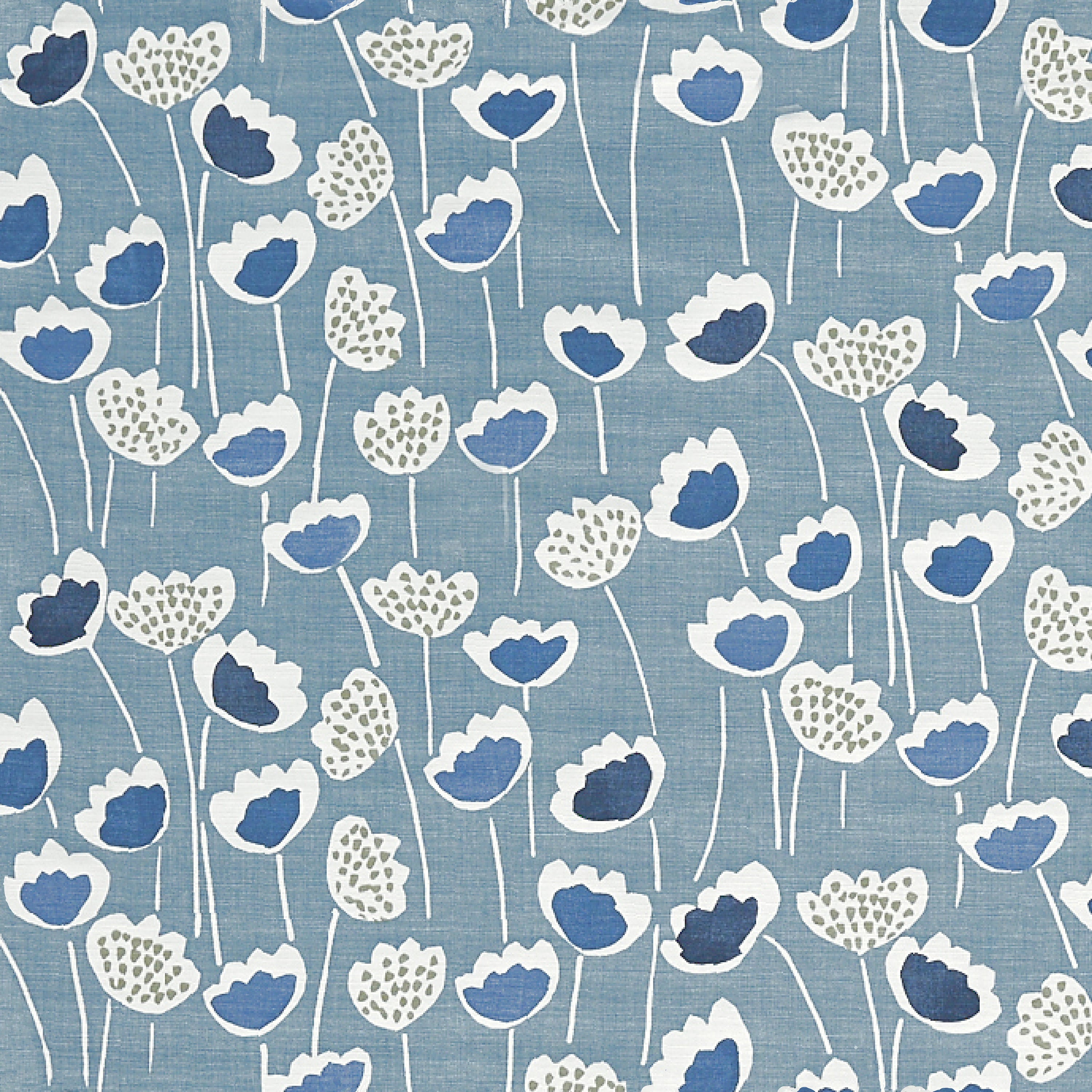 Clara Made To Measure Roman Blind in Indigo | Low Price Delivery | Terrys