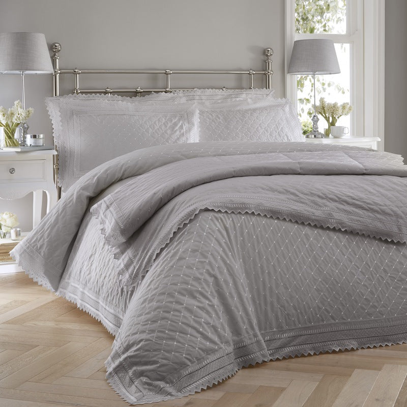 Silver Balmoral Duvet Cover Bedding Set | Terrys