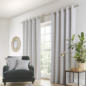 Checked Eyelet Curtains | Shop Checked Eyelet Curtains | Terrys