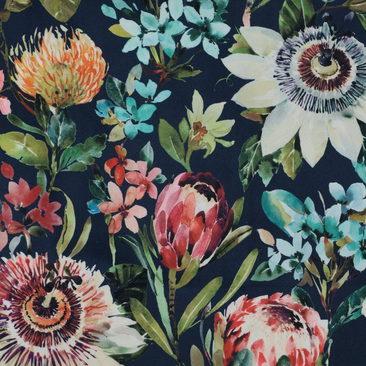 Midnight Paradise Velvet Fabric by Clarke & Clarke | Terrys
