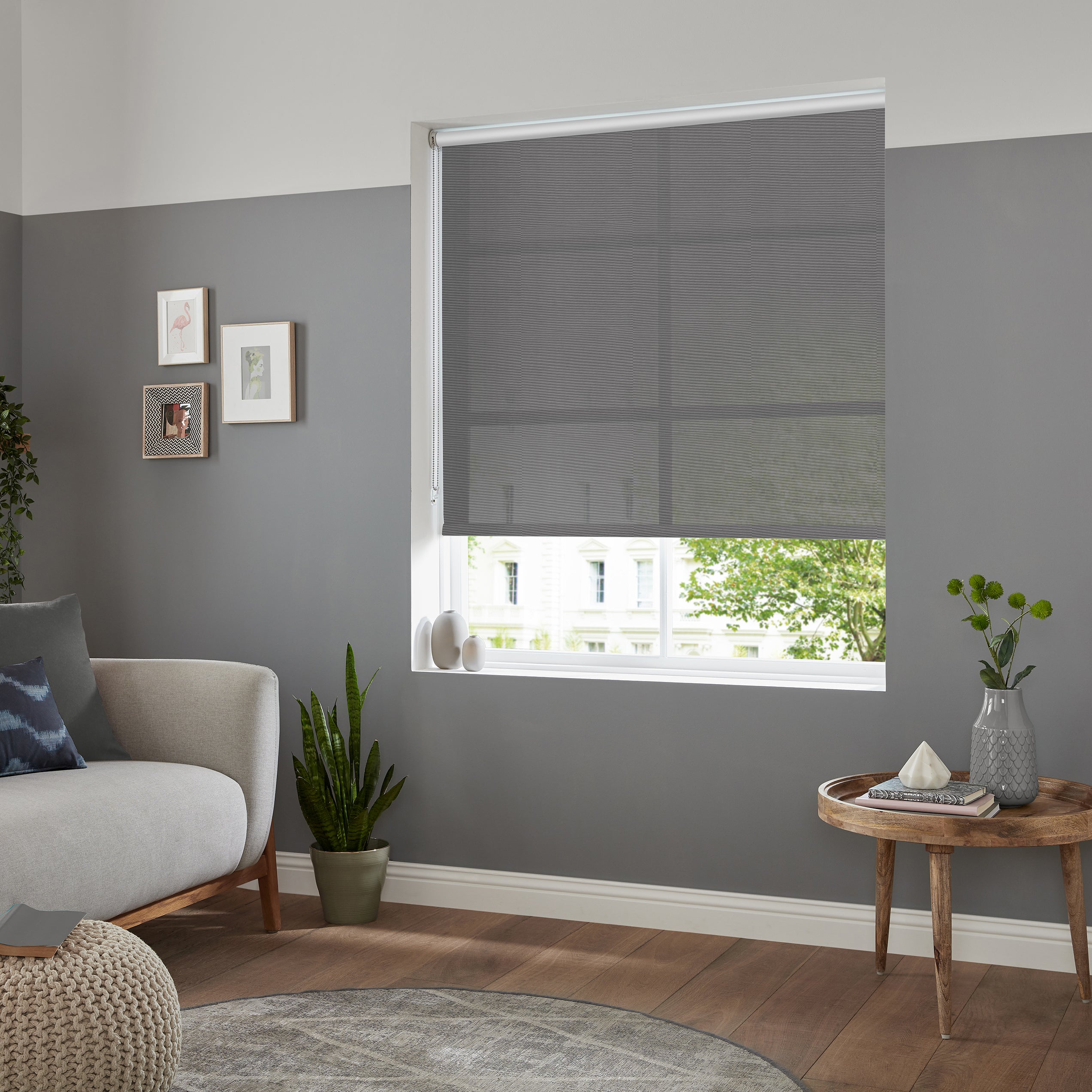 Olympus Made To Measure Translucent Roller Blind in Silver | 96% Star ...