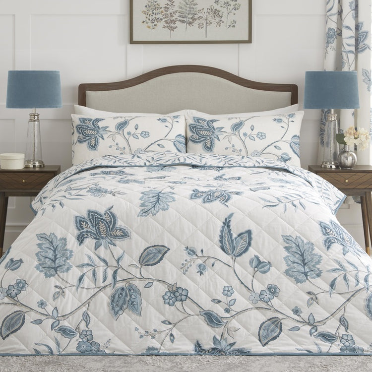 Teal Dreams & Drapes Samira 200cm x 230cm Bedspread | Terrys