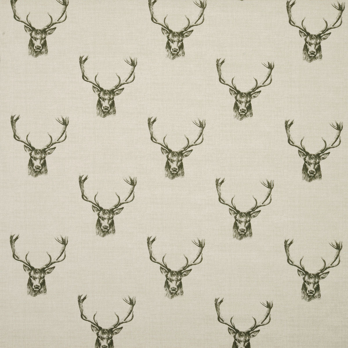 Charcoal Stags Fabric | Terrys